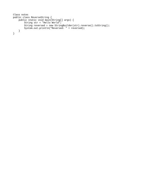 Java String Program Pdf