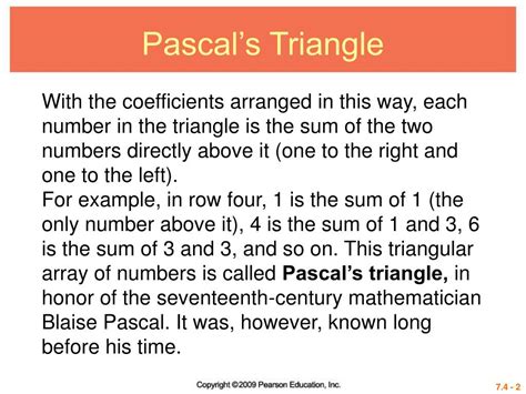 PPT Pascals Triangle PowerPoint Presentation Free Download ID 4983018