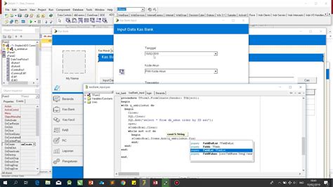 Delphi Membuat Aplikasi Accounting Part 2 Menampilkan Data Dari