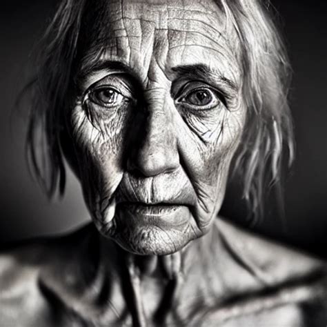 Body Woman Older Naked Tits Wrinkles Photo Dark Light Dif