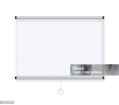 프로젝터 스크린 벽에 빈 화이트 보드 프리젠 테이션 회의 Creen White Boad 프리젠테이션 및 일러스트레이션 표시 벡터 Nba Conference Finals에