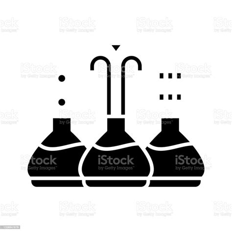 화학 산업 블랙 아이콘 개념 그림 벡터 플랫 기호 글리프 기호 0명에 대한 스톡 벡터 아트 및 기타 이미지 0명 3차원 형태 개념 Istock