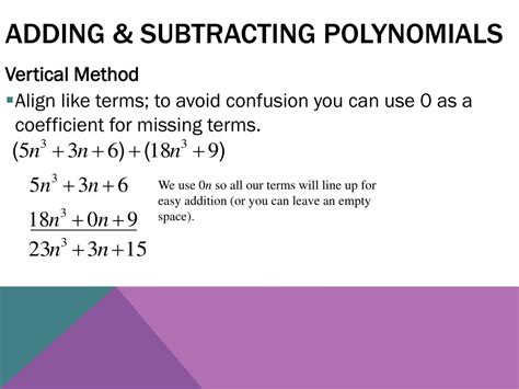 PPT Unit 8 Polynomials PowerPoint Presentation Free Download ID 3180100