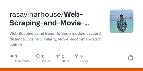 Github Rasaviharhouseweb Scraping And Movie Recommendation System Web Scaping Using