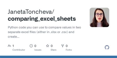 Github Janetatonchevacomparingexcelsheets Python Code You Can Use To Compare Values In Two