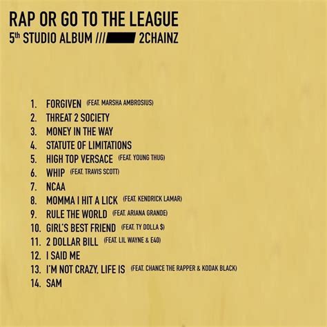 2 Chainz Boats 2 Tracklist