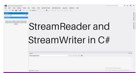 reading and writing files using streamreader in c programming world
