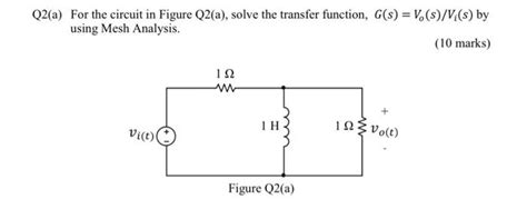 Solved Q2a For The Circuit In Figure Q2a Solve The