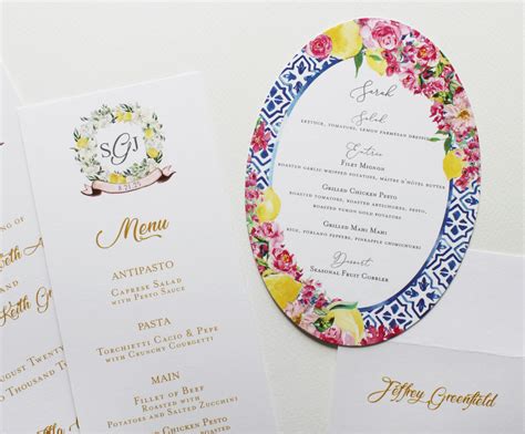 Positano View Gatefold Wedding Invitation Momental Designs