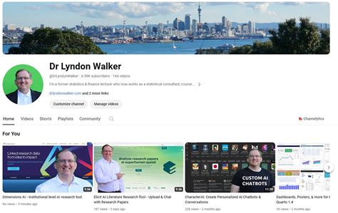 Dr Lyndon Walkers Youtube Community Facebook