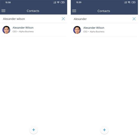 Mobile App Search Functionality Filtered Search Community Creatio