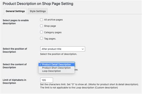 Woocommerce Show Product Description Shop Page Plugin
