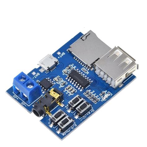 Tf Card U Disk Mp3 Format Decoder Board Module Amplifier Decoding Audio Player Module