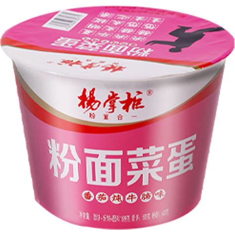 杨掌柜 粉面菜蛋杨师傅方便面速食粉丝 番茄牛腩味12桶（整箱）
