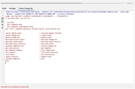 amazon web services problem while deploying java aws lambda from