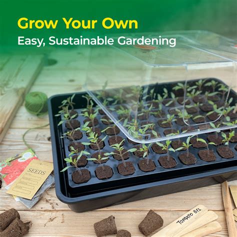 Best 24 60cell Propagation Kit Seed Growing Tray Coco Fibre