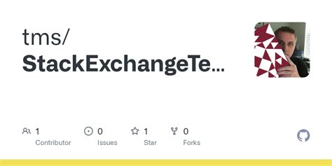 GitHub Tms StackExchangeTests