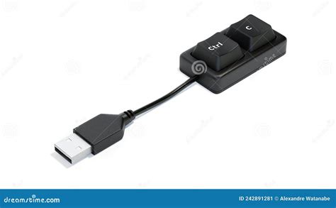 D Ctrl C Shortcut Keyboard Copy Concept Isolated On White Background Stock Illustration