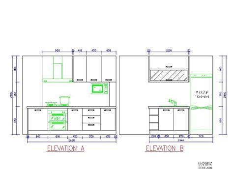 厨房平面图和立面图 厨房平面图 厨房手绘效果图 第11页 大山谷图库