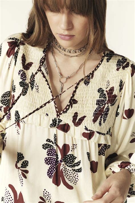 Long Sleeve Blouse Diky Off White Baandsh Us