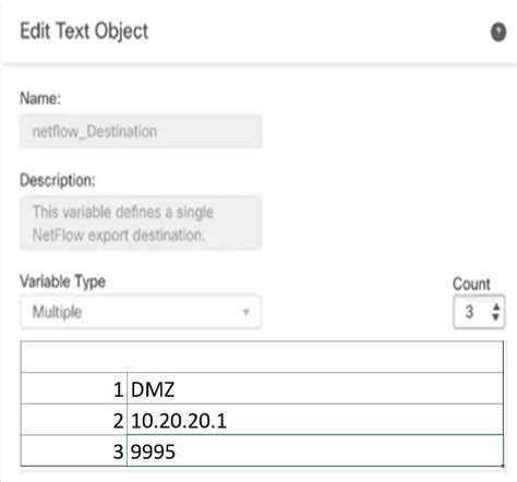 Cisco Fmc Ftd Syslognetflow Configuration Technical Support