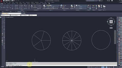 Split Cut Circles Into Equal Parts On Autocad Usinglisp Program In اردو And हिंदी Youtube