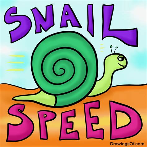 Cute Snail Drawing Easy Cartoon Art Drawings Of