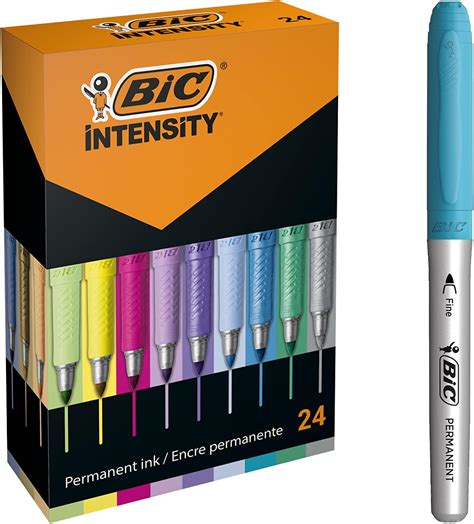 Bic Marking Permanent Markers Assorted Intensepastelmetallic