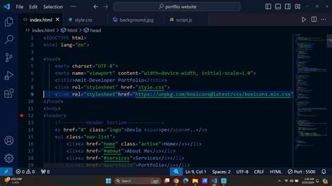 amit rajpoot on linkedin webdeveloper portfolio html css