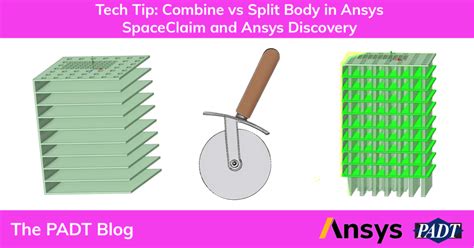 Tech Tip Combine Vs Split Body In Ansys Spaceclaim And Ansys Discovery
