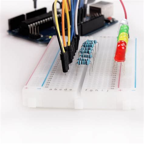 Electronic Component Base Fun Kit Bundle With Breadboard Cable Resistor