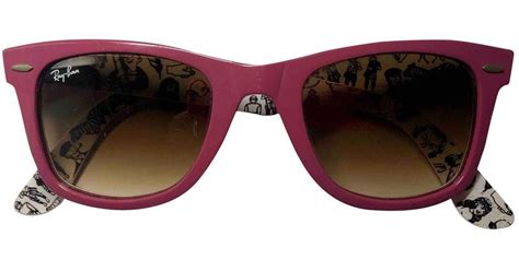 Ray Ban New Wayfarer Aviator Sunglasses In Pink Lyst