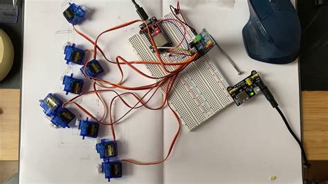 Controlling 9 Servos With Esp32 And Pca9685 Youtube