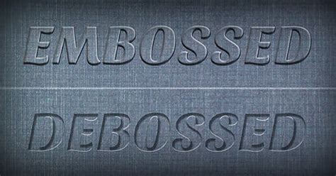 All About Embossing And Debossing Cefbox