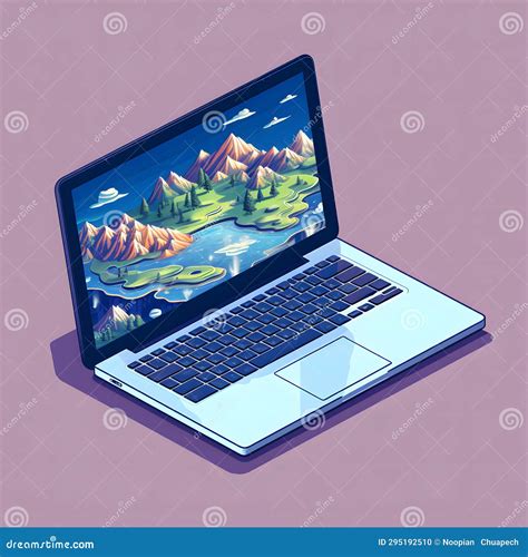 Isometric Laptop In Intricately Detailed Vector Graphics By Generative
