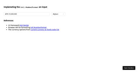 Currency Wrapper Antd Input Forked Codesandbox