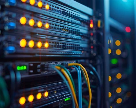 premium photo optimized data center configuration with organized