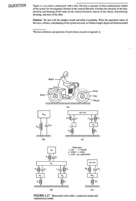 Solved Question Figure 11a Shows A Motorcycle With A