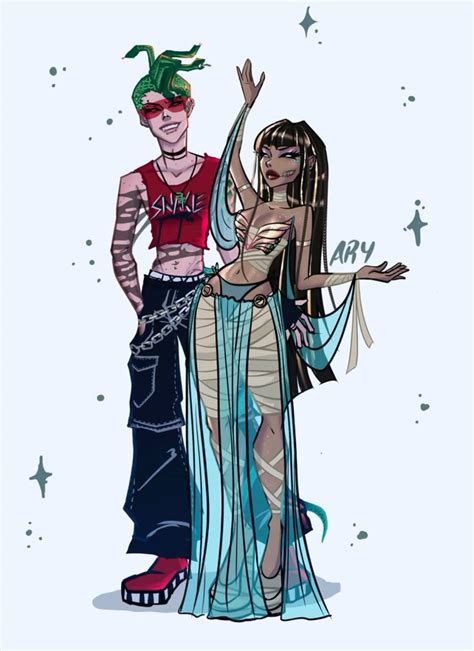 Cleo And Deuce ⁉️⁉️⁉️ Monster High Art Monster High Characters
