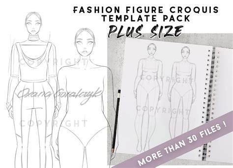 Plus Size Fashion Model Template