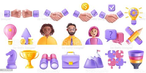 3d 팀워크 파트너 사람 아바타 벡터 아이콘 세트 악수 퍼즐 파트너십 프로젝트 깔때기 물음표에 대한 스톡 벡터 아트 및 기타 이미지 Istock