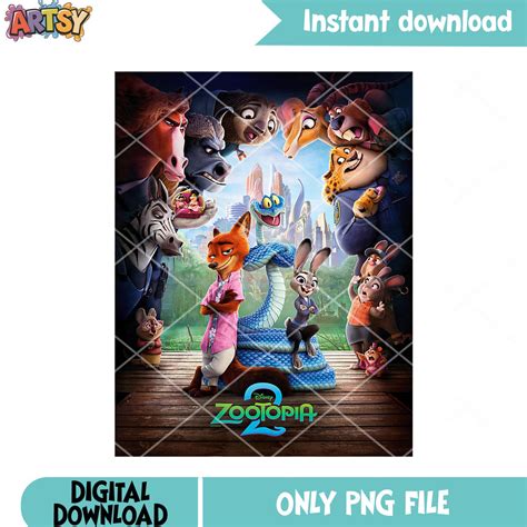 Poster Disney Movie Png Zootopia Disney Png Zootopia 2 Png Artsysvg