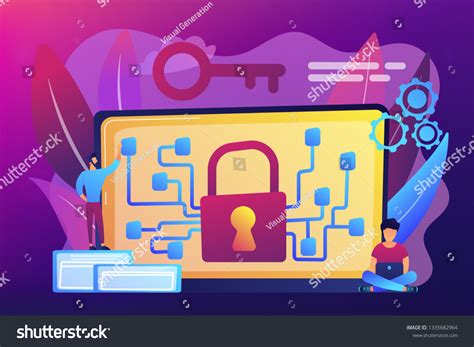 Cryptographic Officer System Administrator Create Algorithm Stock Vector Royalty Free