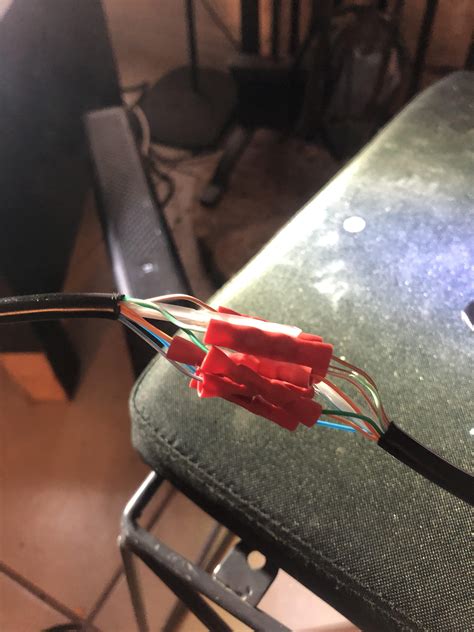My Rewiring Job Of An Ethernet Cable It Actually Works R Diyelectronics