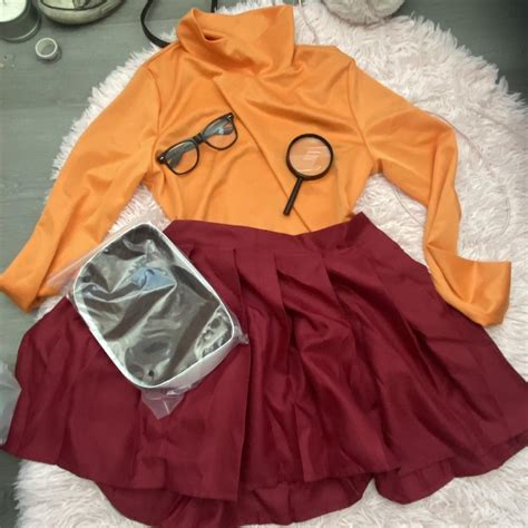 Velma Scooby Doo Costumecosplay Comes With Wig Depop