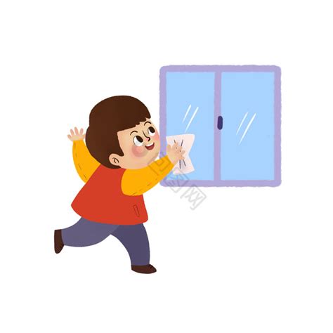 擦桌子简笔画图片 包图网