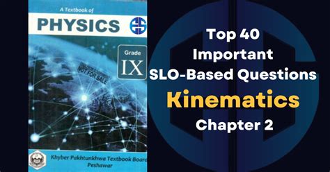 40 important kinematics slo based questions for class 9