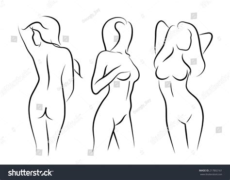 Illustrations Vector Women Naked Art Human Stock Vector Royalty Free Shutterstock