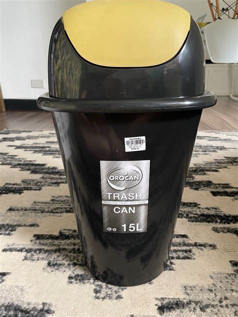 L Trash Can Orocan Black On Carousell