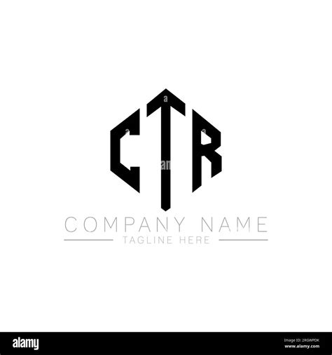 Ctr Letter Logo Design With Polygon Shape Ctr Polygon And Cube Shape Logo Design Ctr Hexagon
